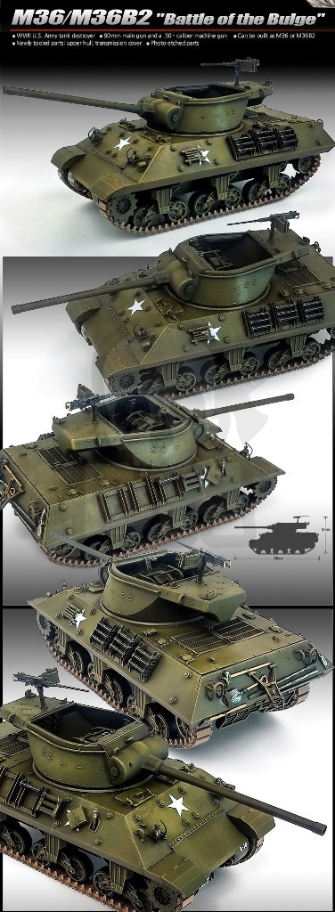 Battle-Models > Academy 13501 M36B2 US Army Battle of the Bulge 1:35